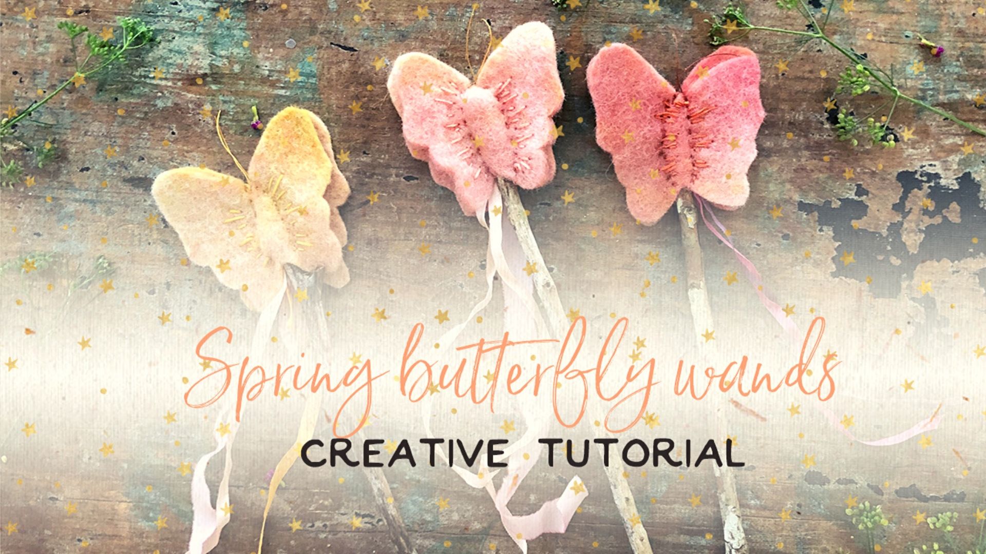 Waldorf Inspired Seasonal Craft - Spring Butterfly Wands - Natalie Trusler