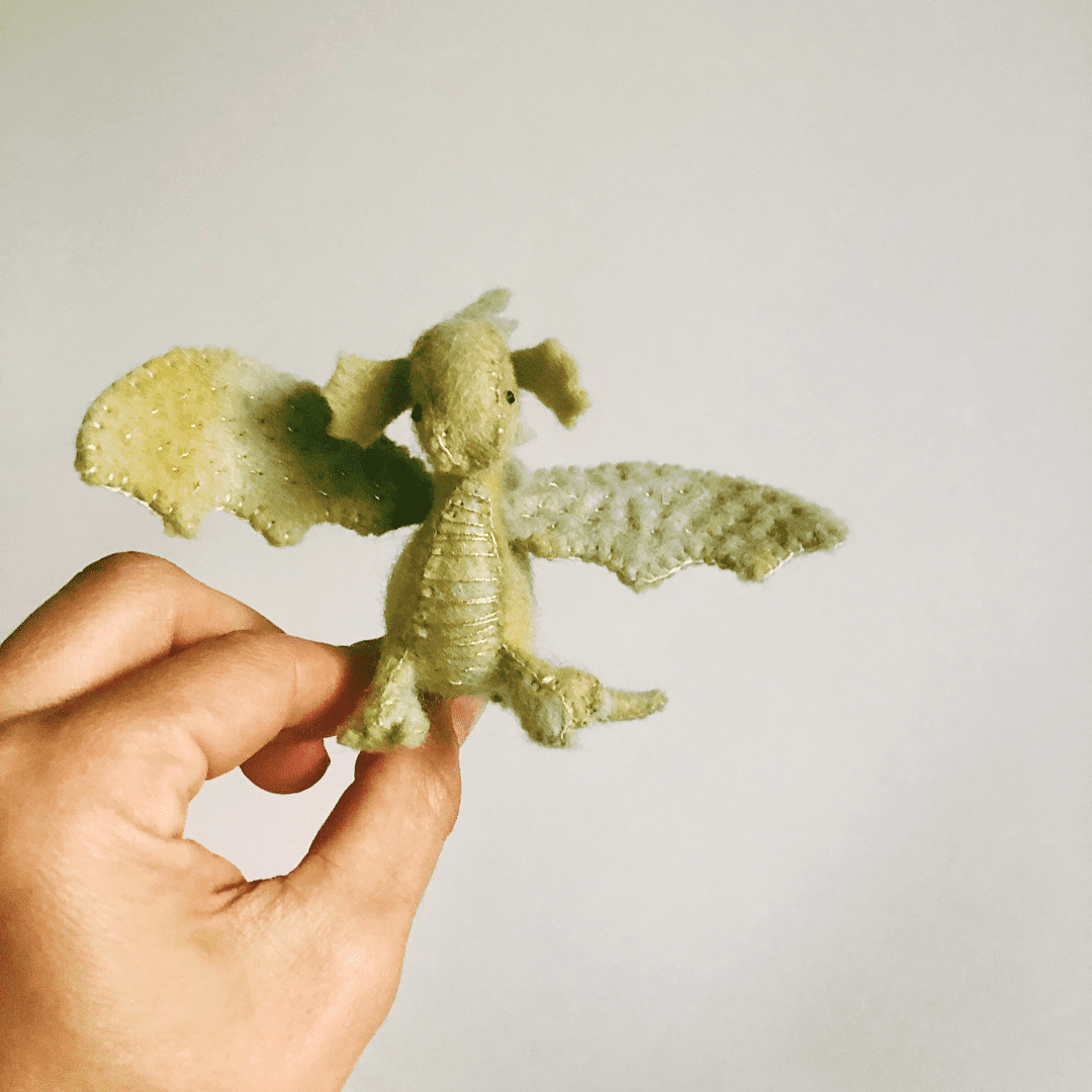 Mythical Creatures: Waldorf Inspired Wool Felt Dragon - Natalie Trusler