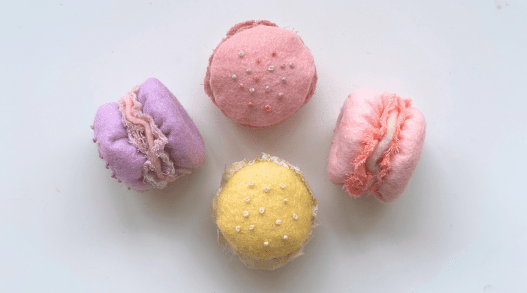 Waldorf Inspired Wool Felt French Macarons - Natalie Trusler